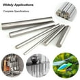 10Pcs 304 Stainless Steel Round Rod, 2.5mm Diameter Length 250mm Metal ...
