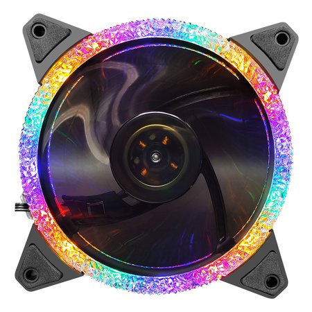 Computer Case Fan High Performance 120mm Diamond RGB LED Radiator for ...