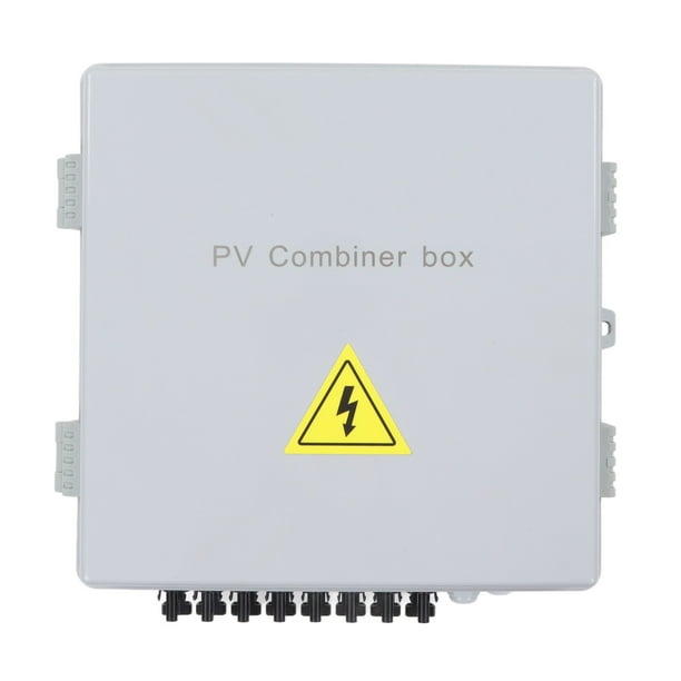 8 String PV Wiring Box, PV Combiner Box 80A DC Breaker Compact Size ...
