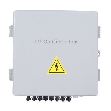 8 String PV Wiring Box, PV Combiner Box 80A DC Breaker Compact Size ...