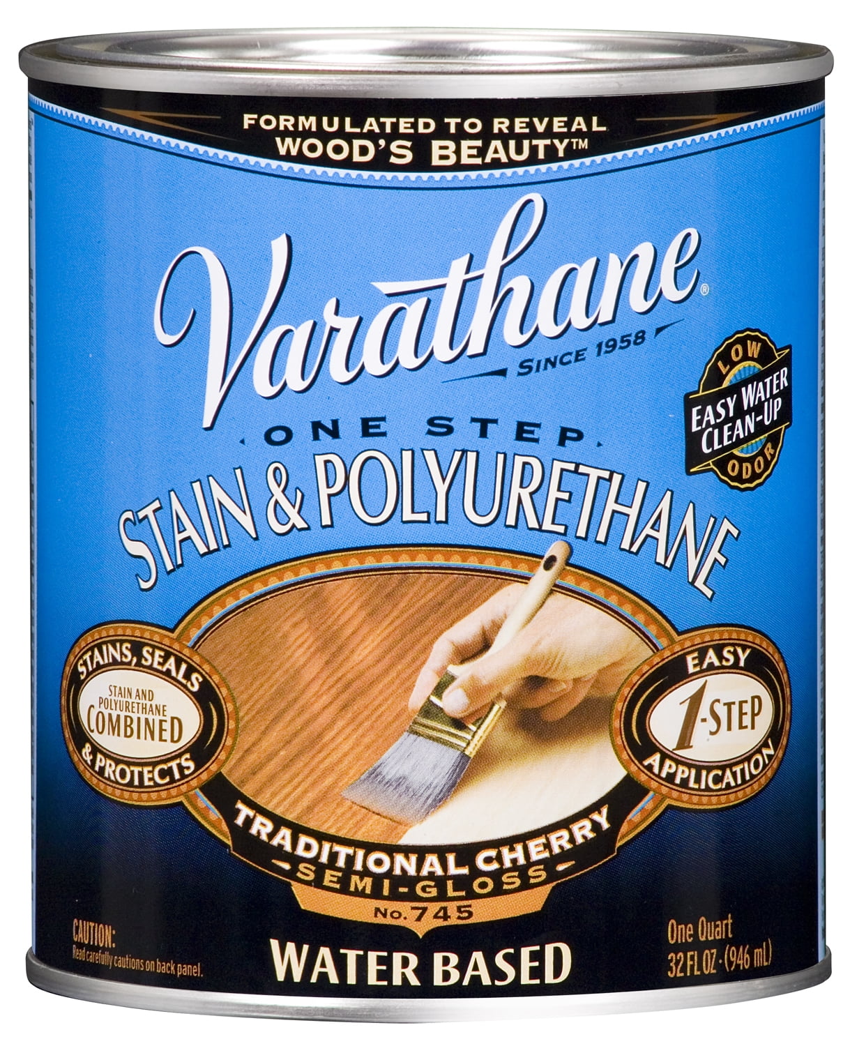 Varathane 239583h 1 Qt. Traditional Cherry Stain & Polyurethane ...