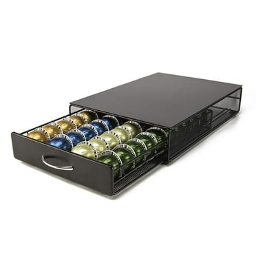 2-Tier Coffee Organizer for K Cup, 72 Pods Drawer with Sliding Baskets ...