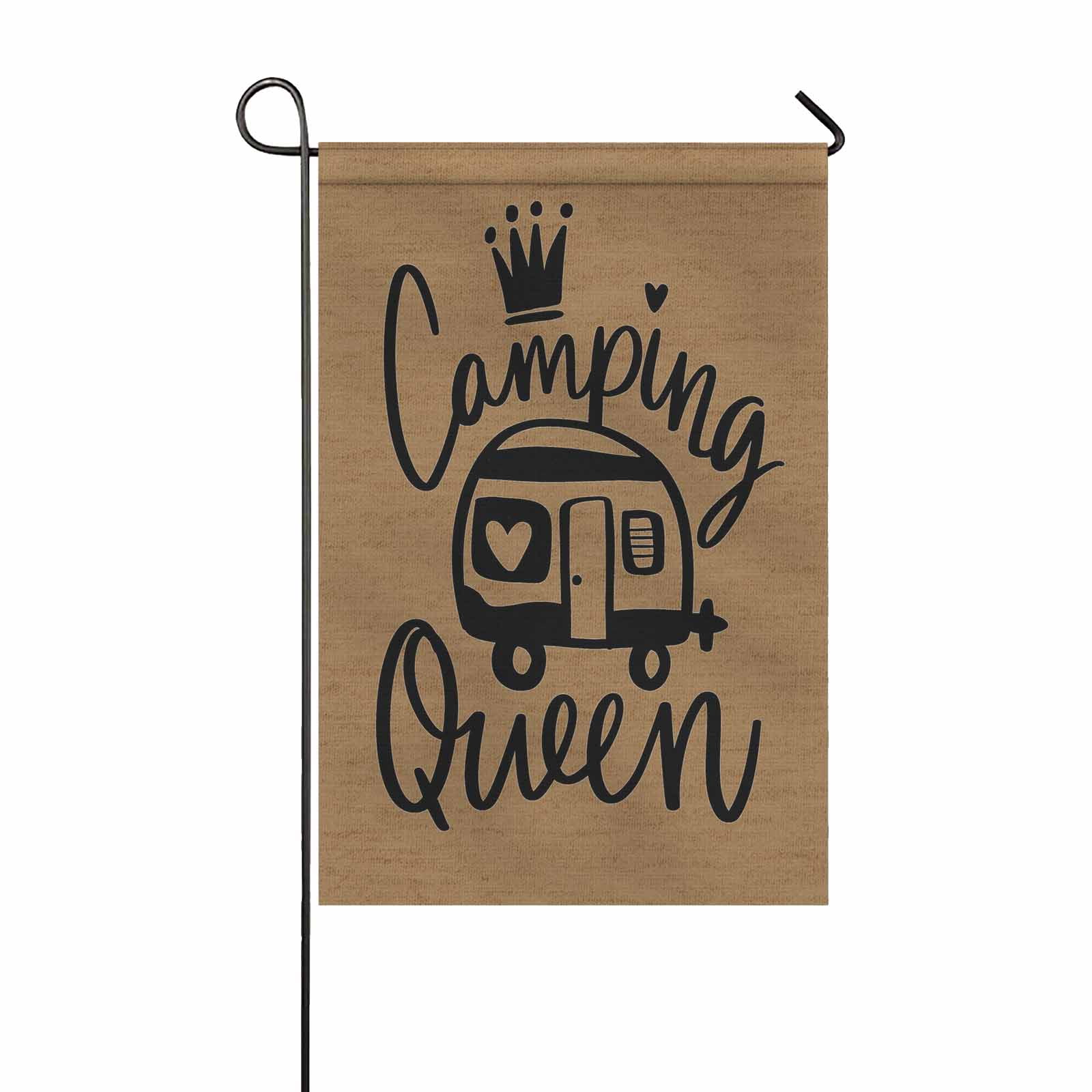 Camper Camping Garden Flag 12x18 Inch Vertical Double Sided Outside ...