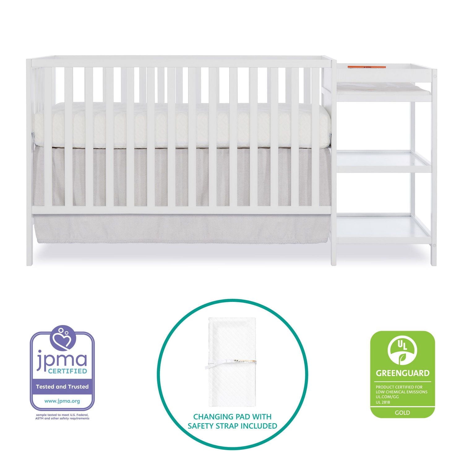 Click here for Dream On Me Hamilton 4-In-1 Convertible Crib And C... prices