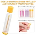 LotFancy 60Pcs Clear Empty Plastic Lip Balm Tubes Container, 5.5ml ...