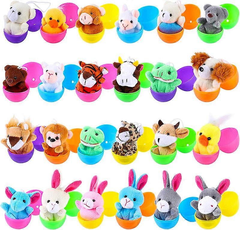 Finger Puppets with Easter Eggs, 24Pcs Hand Puppets Set Animal Puppets ...