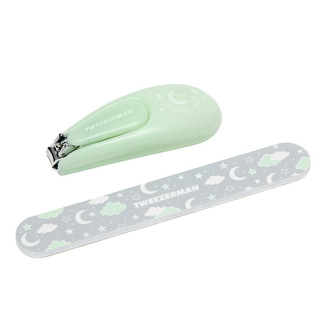Tweezerman - Baby Nail Clipper & File Set - Green/Grey - Walmart.com