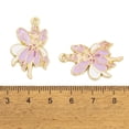 100 pc Rack Plating Alloy Enamel Pendants Golden Angel Fairy Charms ...