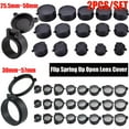 2Pcs Flip Up Scope Covers Rifle Scope Protect Objective Cap Lens Cover ...