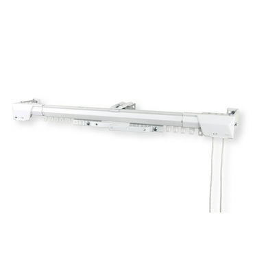 66" to 120" Adjustable Baton Draw Double Traverse in White - Walmart.com