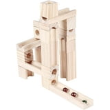 Timbers 60 Piece Wood Block Marble Run - Walmart.com