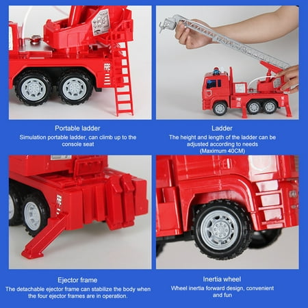 Educational Toys Fire Trucks Toy Spray Water Fire Engine Truck Spray ...