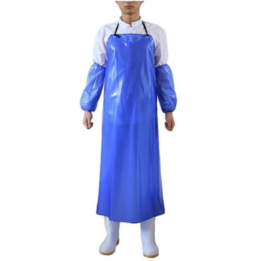 Aulett Home Waterproof Rubber Vinyl Apron Black - Heavy Duty Model ...