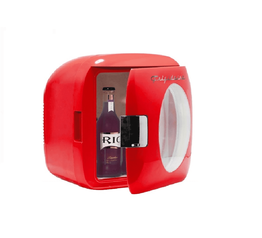 Restored Frigidaire Portable Retro 12-Can Mini Fridge EFMIS462-RED, Red ...