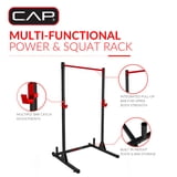 CAP Barbell Multi-Functional Power and Squat Rack with Bar Holder ...