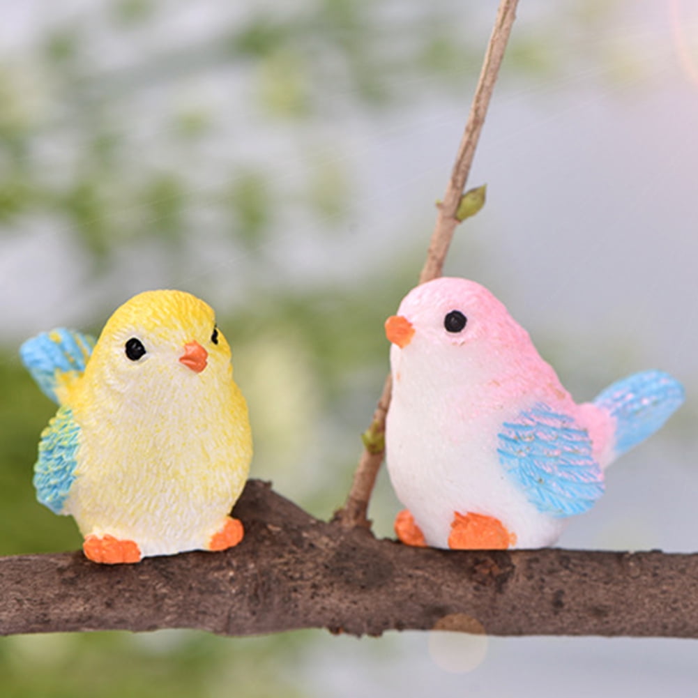 SPRING PARK Cute Simulation Bird Animal Mini Figurine Toy DIY Landscape ...