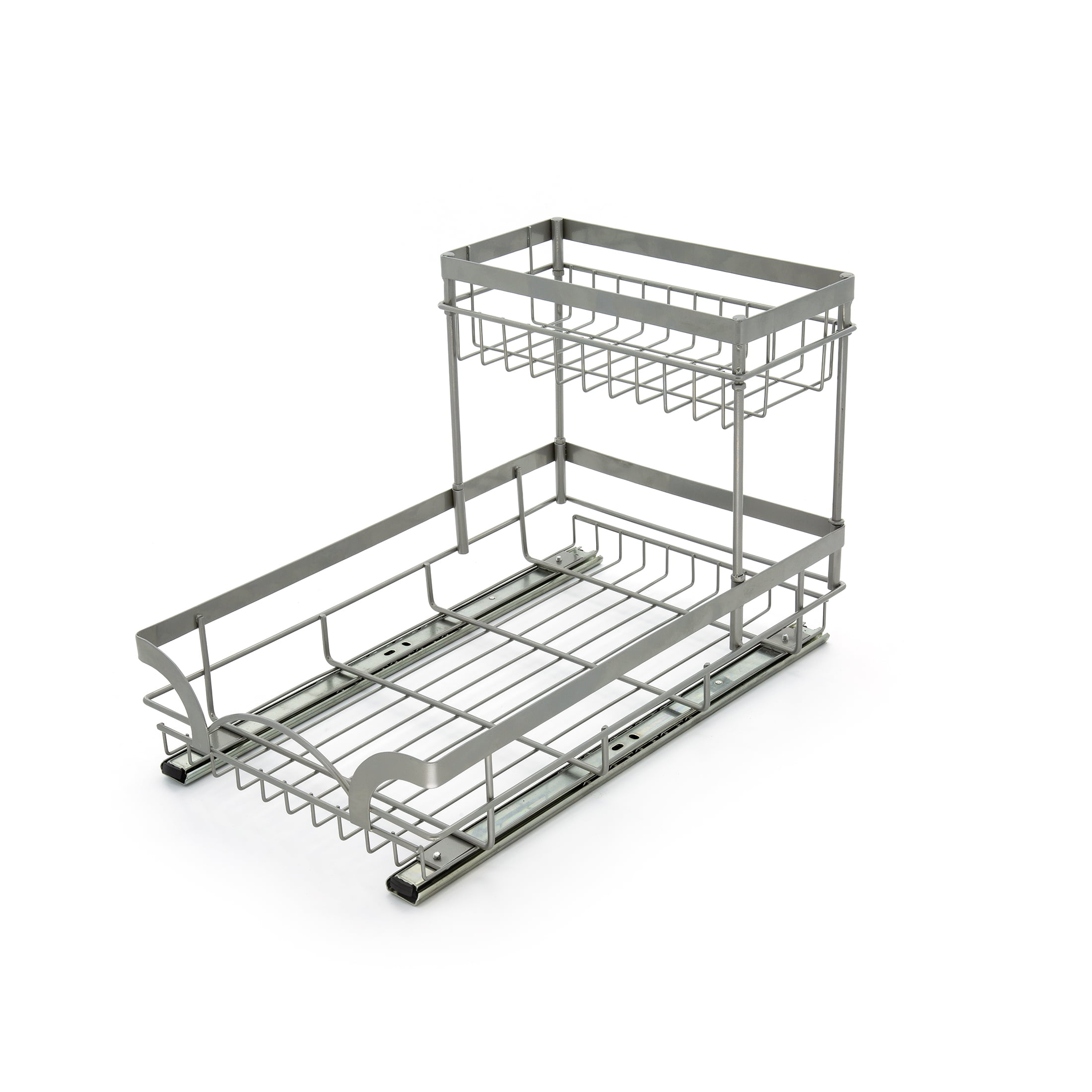 HomeZone Sliding Cabinet Organizer, 15.67 in Length x 10 in Width ...