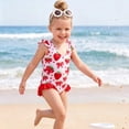 Afdoent Girls One Piece Swimsuits Kids Toddler Baby Swimwear Cute Sun ...