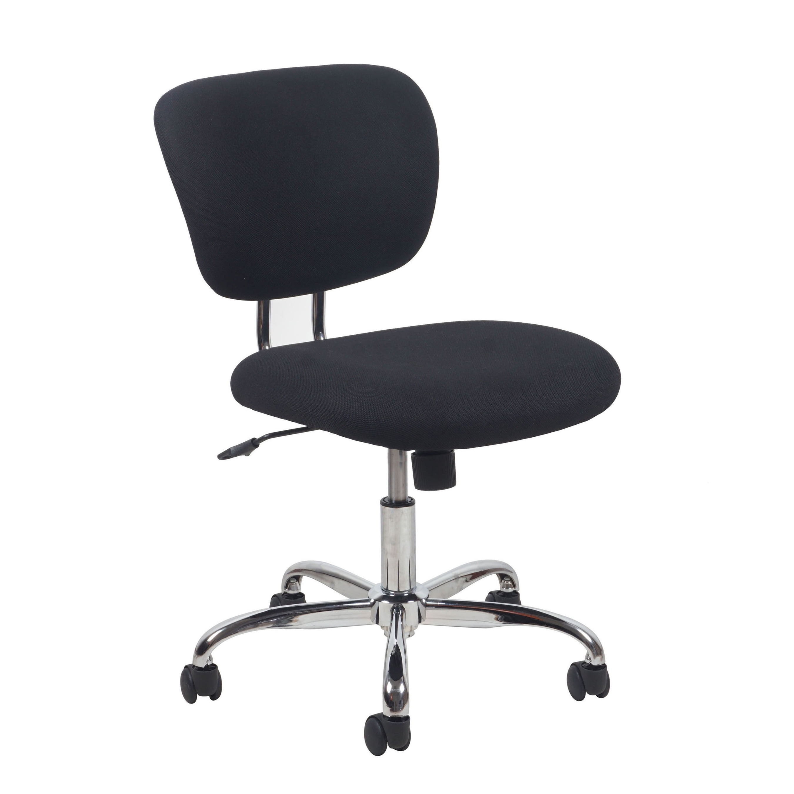 Essentials by OFM ESS-3090 Swivel Armless Task Chair, Black with Chrome ...