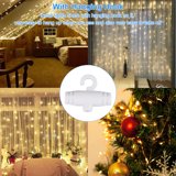 EEEKit 9.8ft x 9.8ft Window Curtain Fairy Lights 300 LED 8 Modes USB ...
