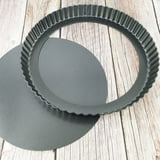 10 Inch Tart Pan with Removable Bottom - Non-Stick Pie Pans for ...