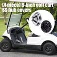 4Pcs 5 Spokes Golf Cart Wheel Covers Replacement 8inch Golf Cart Hub ...