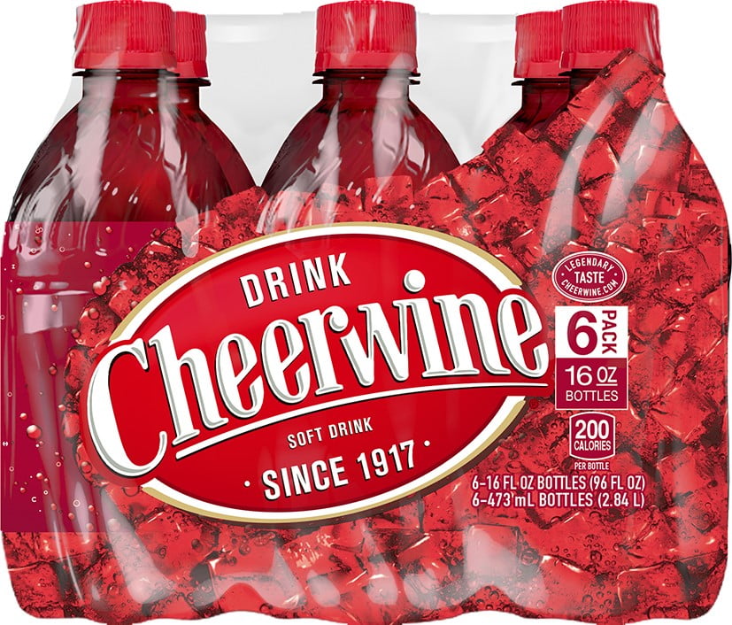 Cheerwine Legend Soda, 16 Fl. Oz., 6 Count - Walmart.com - Walmart.com