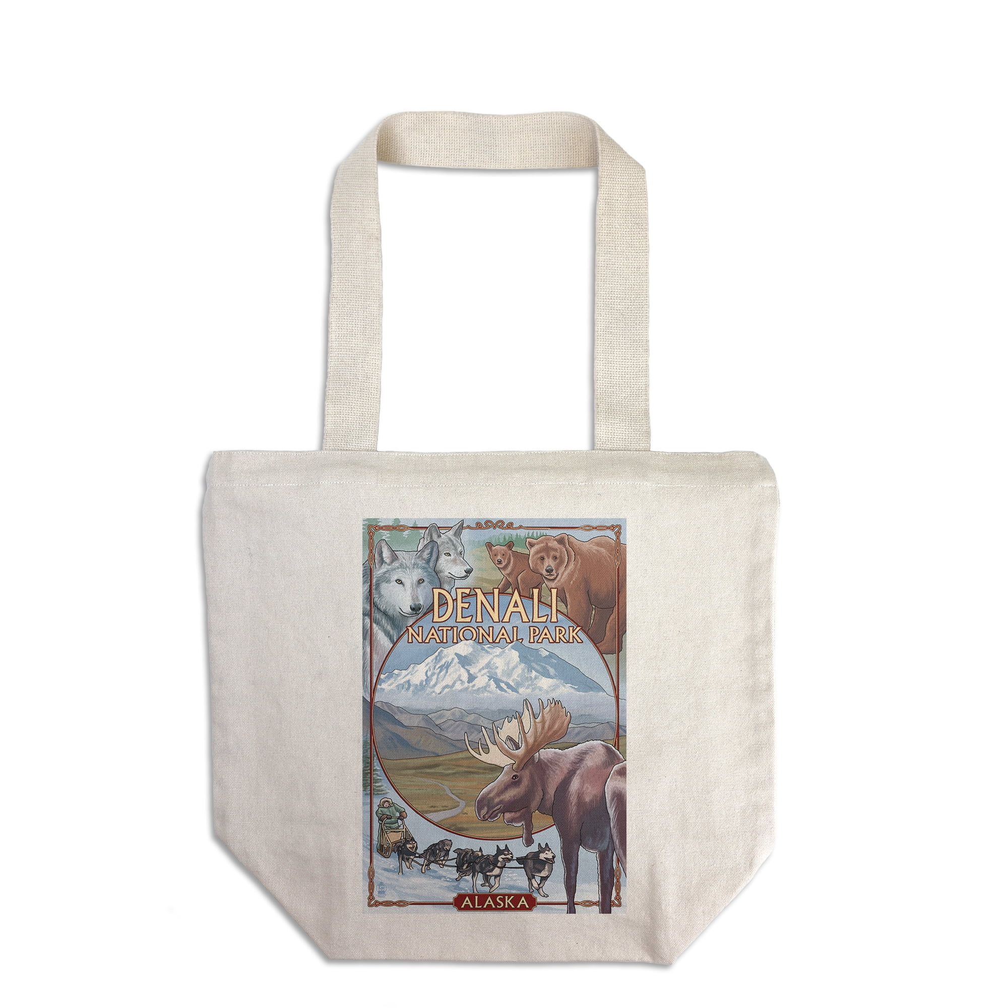 Denali National Park, Alaska, Views (100% Cotton Canvas Reusable Tote ...