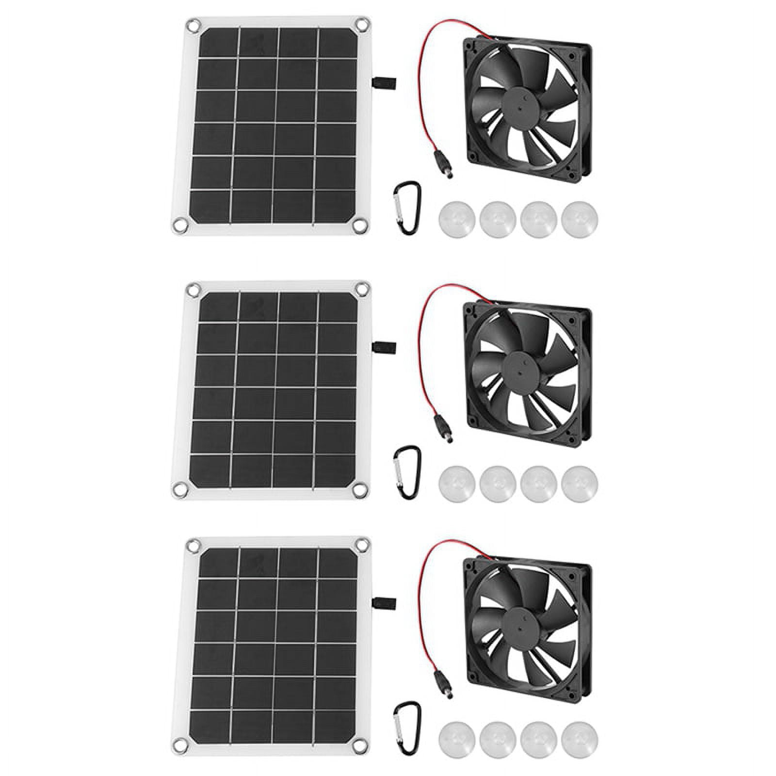 3X Extractor Paneles Solares, Extractor Solar Una Prueba de Agua 5V10W ...