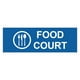 Basic Food Court Sign (Blue) - Medium - Walmart.com