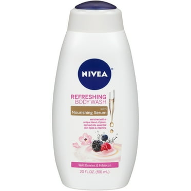 NIVEA Refreshing Fresh Aloe and Lilly Body Wash with Nourishing Serum ...