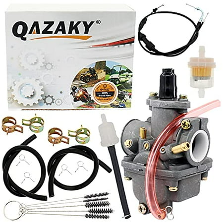 QAZAKY Throttle Gas Cable + Carburetor Compatible with Yamaha PW 80 ...