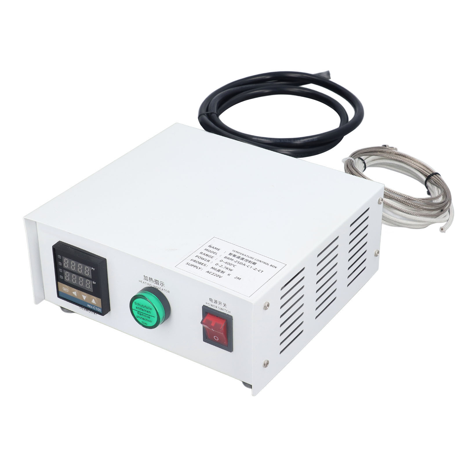 Temperature Controller PID Temp Control Box Digital Display Thermostat ...