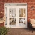 Front Exterior Prehung Metal-Plastic Double Doors Clear Glass / MANUX ...