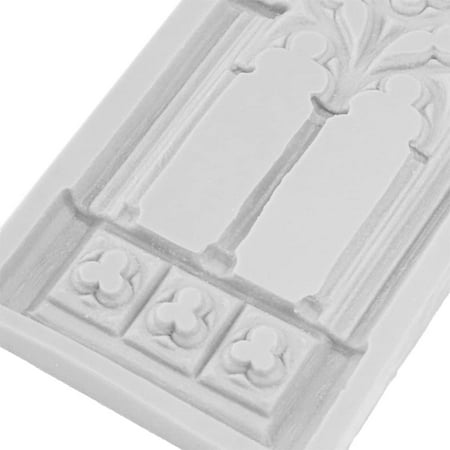 Fondant Molds, European Church Door Window Silicone Cake Decorating ...