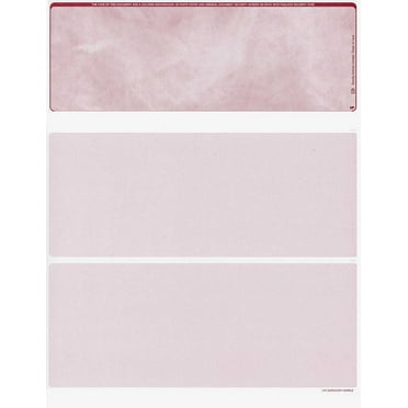 Compuchecks - 100 High Security Blank Check Stock Paper - Checks on Top ...