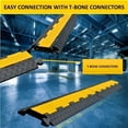 ATLAS Cable Protector Ramp - 3 Channels - 38” Long Black - Rubber ...