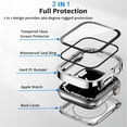 2PCS Apple Watch Case, 2 in 1 Waterproof Case for Apple Watch Screen ...