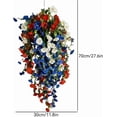 Red, White, and Blue Artificial Flowers; LED-lit, Waterproof, UV ...