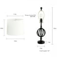 Lavish Home Set of 2 Modern Rustic Style Table Lamps, Ivory - Walmart.com
