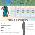Chenzero Womens Two Piece Tropical Floral Print Swimsuit Tankini