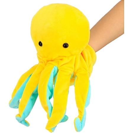 licenbar Plush Octopus Hand Puppet Ocean Stuffed Animal Interactive Toy ...
