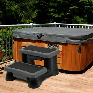 Confer Plastics HS2-G Resin Multi Purpose Spa Hot Tub Handi-Step RV Steps | Gray - Walmart.com