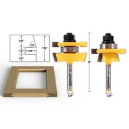 Rail & Stile Router Bit Set - Shaker 2 Pc. 1/2" Shank - Yonico 12249 ...