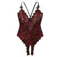 Dmqupv Lingerie Plus Size Naughty Womens Lace Bodysuit Snap Crotch