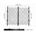 Denest Double Folding Security Gate, 360° Rolling Door Gate 6-1/2'H x ...