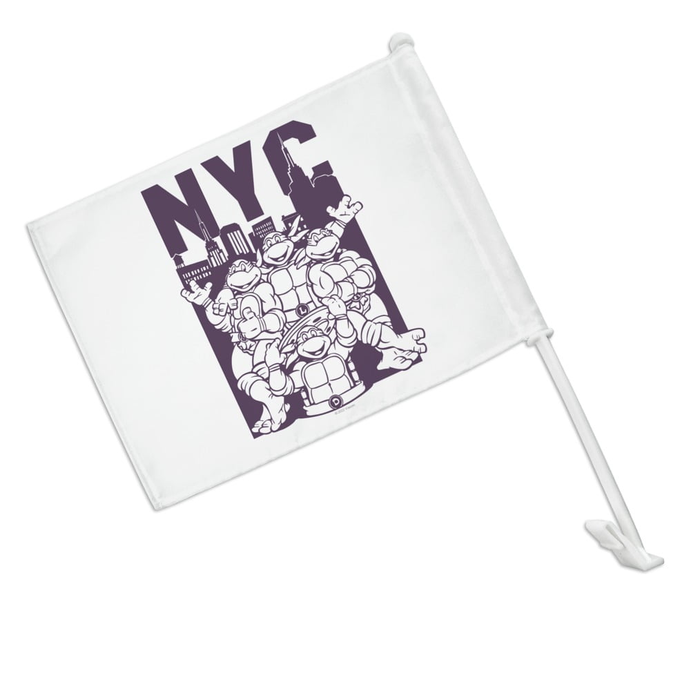 Teenage Mutant Ninja Turtles NYC Car Truck Flag with Window Clip On ...