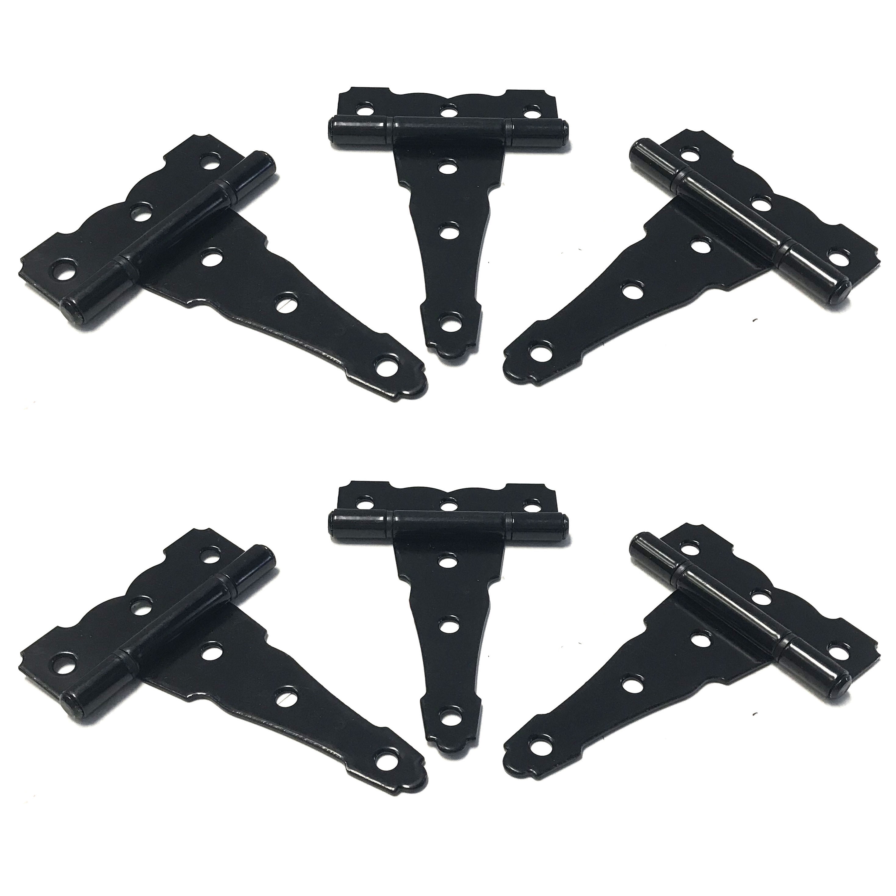 6PACK 4INCH T Hinge, Heavy Duty Hinge, LACE Hinge, GATE Hinge, Fence ...