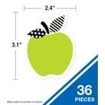 Schoolgirl Style Black White And Stylish Brights Apples Mini Cut Outs
