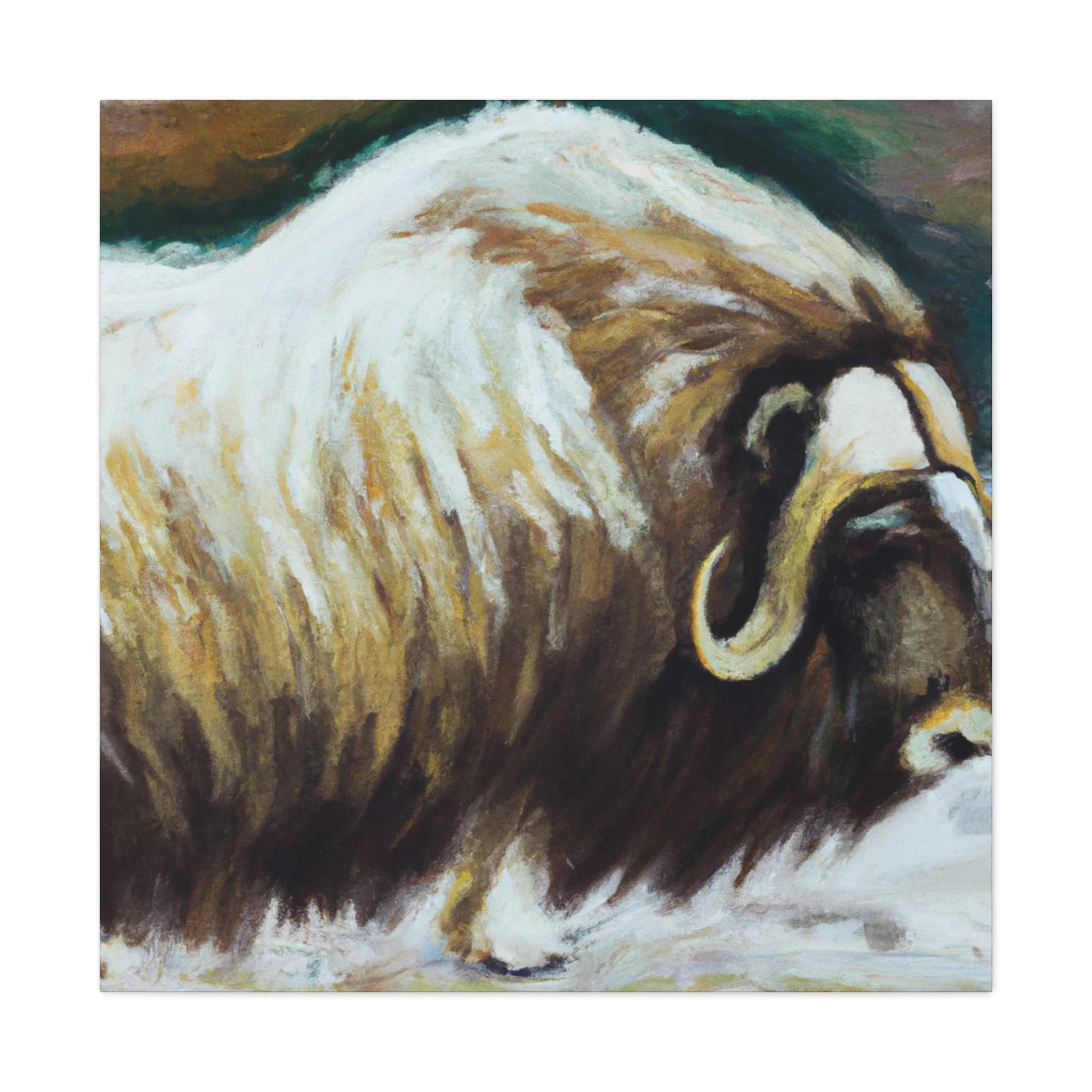 Musk Ox Majesty. - Canvas - Walmart.com